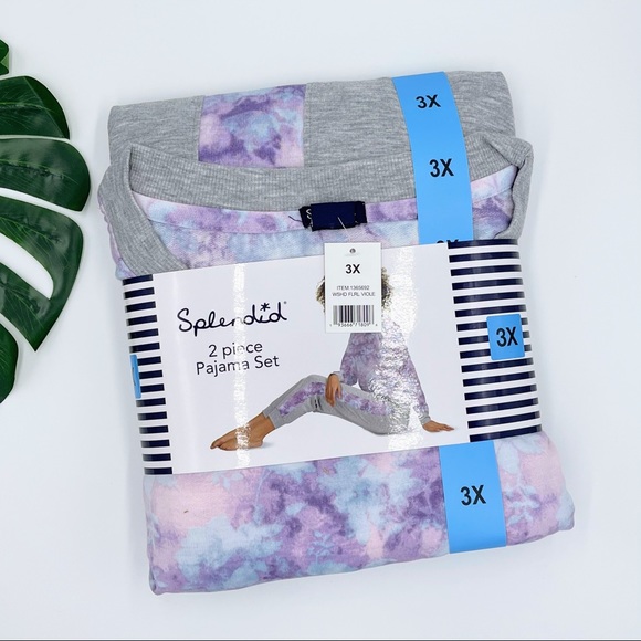 Splendid | Intimates & Sleepwear | Splendid 2piece Pajama Set Purple ...